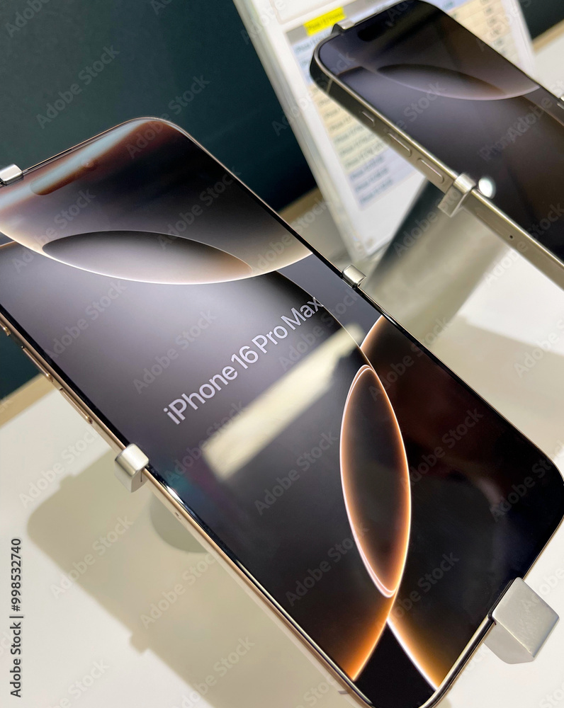 Apple brand store. New smartphones iPhone 16 Pro Max, iPhone 16 Pro on ...