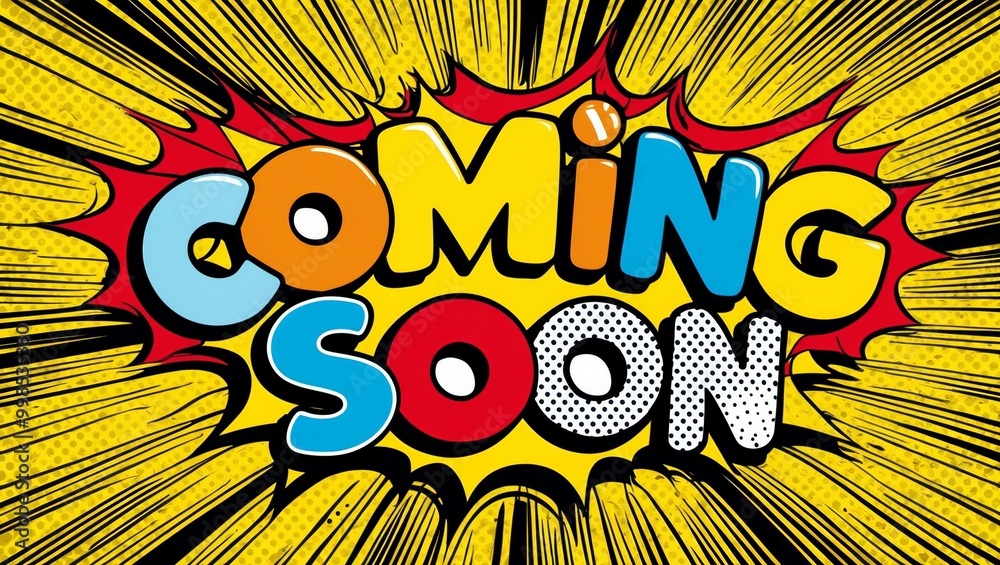 Coming soon Cartoon Comic Style Text Effect. Coming Soon Typography ...