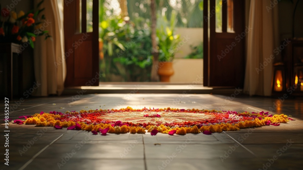 Minimalist background capturing the essence of Vijaya Dashami and Maha ...