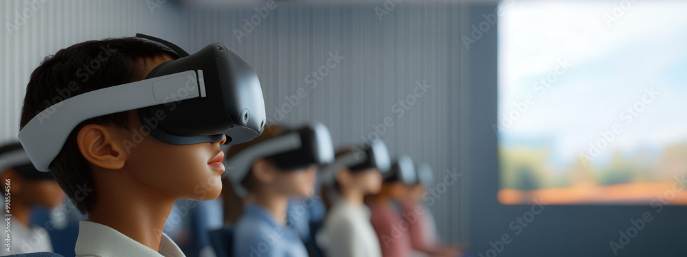 Innovative virtual learning space, immersive digital environment ...