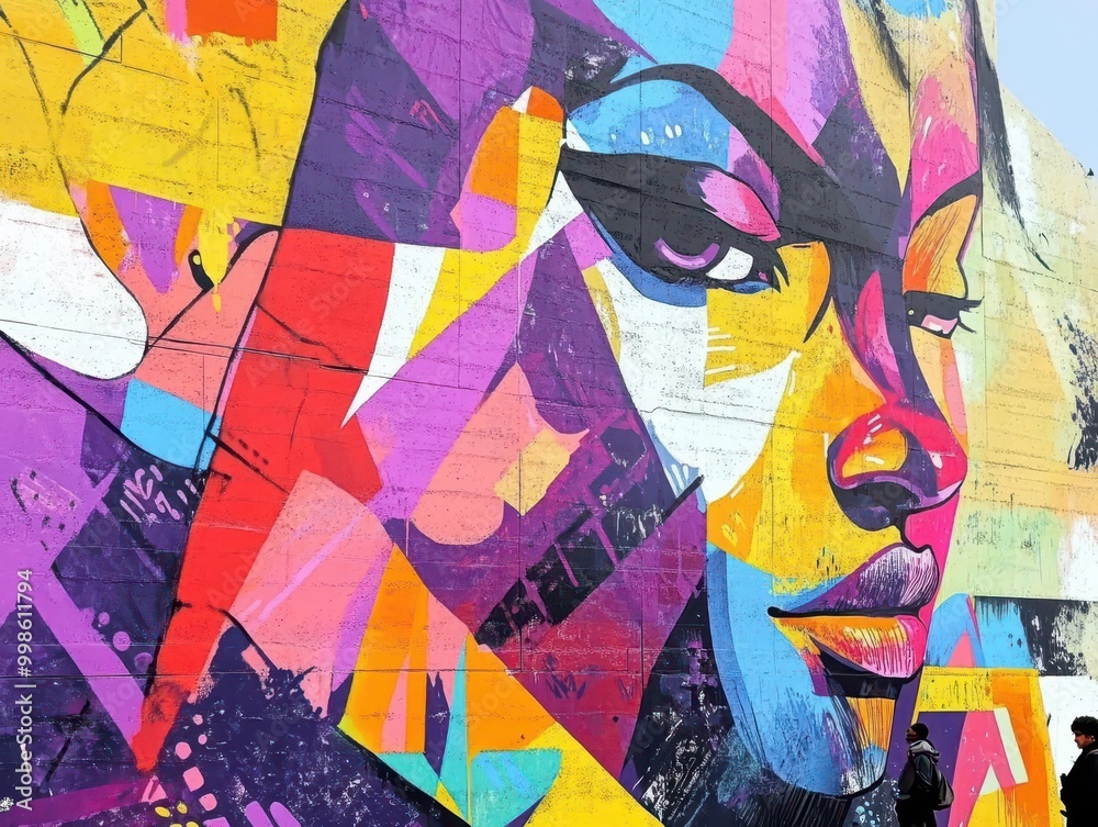 Augmented Reality Street Art Installation Vibrant 3d Graffiti