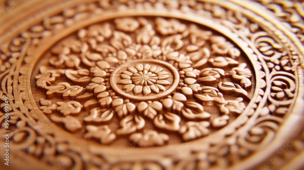 Intricate hand-carved wooden jali pattern from india for art and decor ...