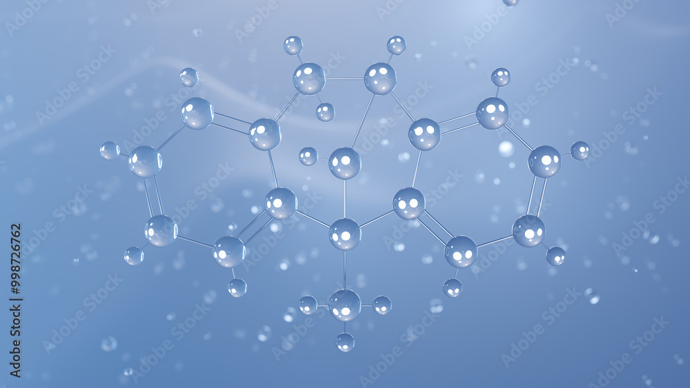 dizocilpine molecular structure, 3d model molecule, mk-801, structural ...