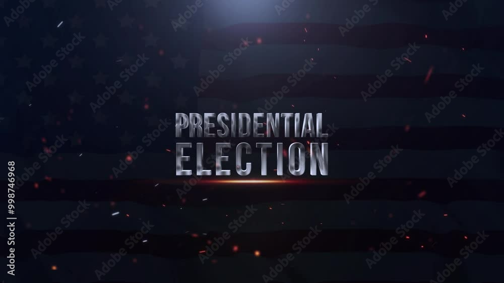 Presidential Election, 3D Presidential Election Text Animation ...