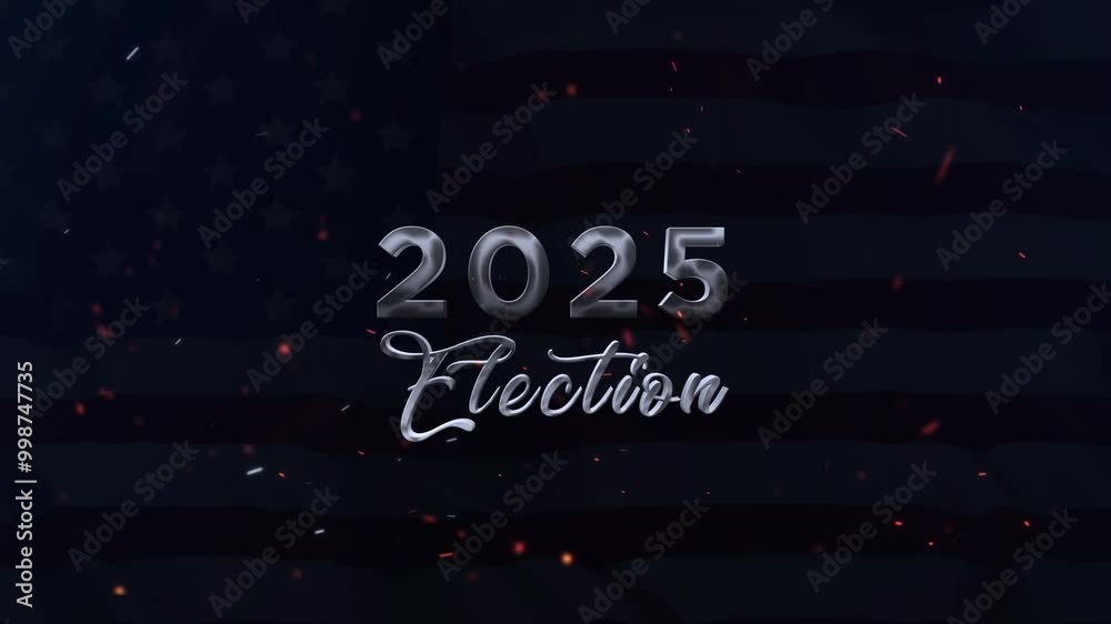 2025 Election, American Election 2025 Text Animation, Cinematic USA ...