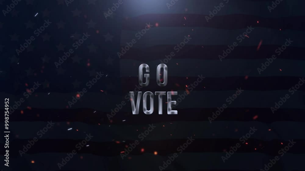 Stylish Go Vote Letter Logo, Go Vote, Go Vote Text Logo, Cinematic Go ...