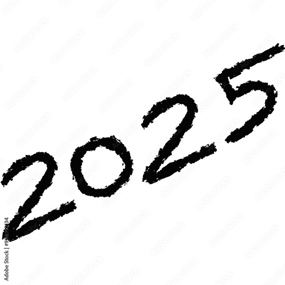 Happy new years 2025. 2025 design character font. Big set of 2025 new ...