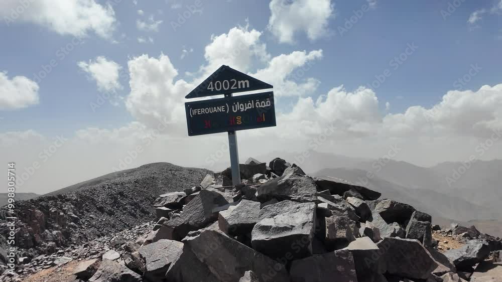 Hiking to the Summit: Reaching Iferouane Peak in Toubkal National Park ...