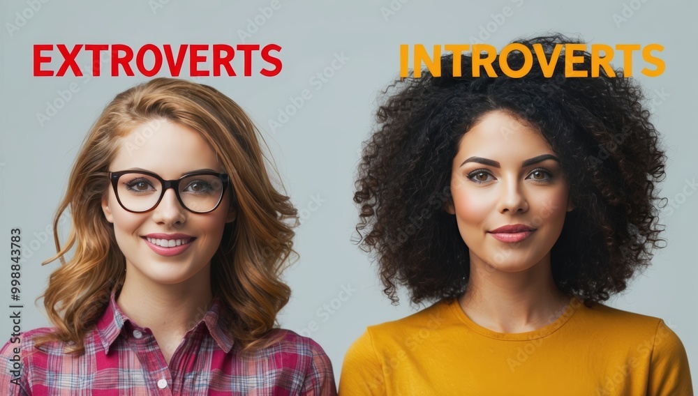 An image depicting the psychological concepts of extroversion and ...