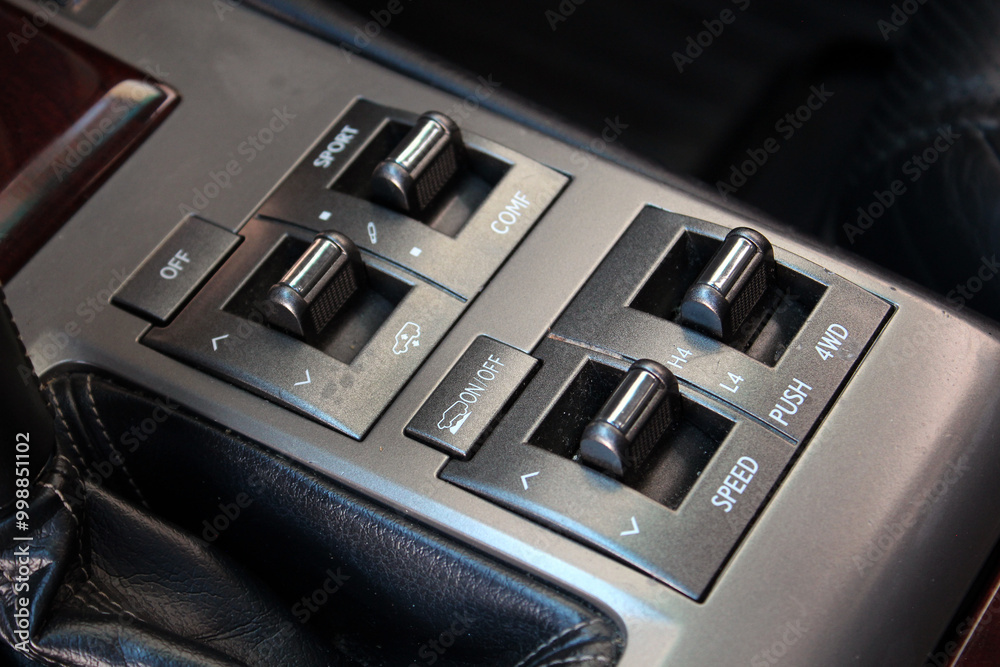 Car air suspension adjustments. SUV air suspension control. Control ...