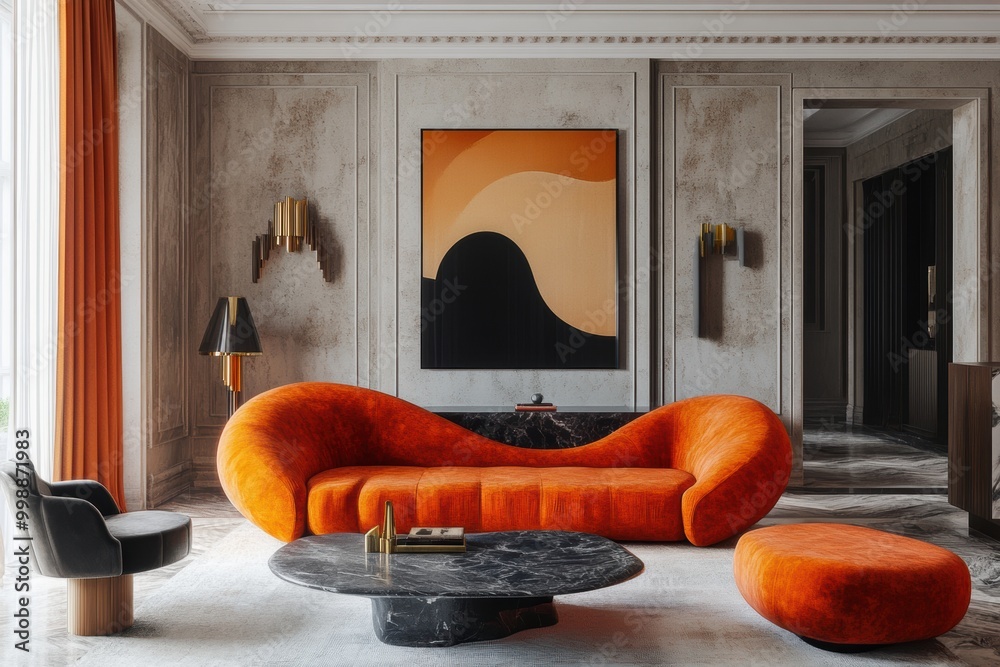 postmodern interior design concept surprises by mixing styles and eras ...