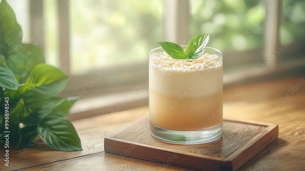 Realistic Traditional Filipino sago't gulaman in glass, 8k, cinematic ...