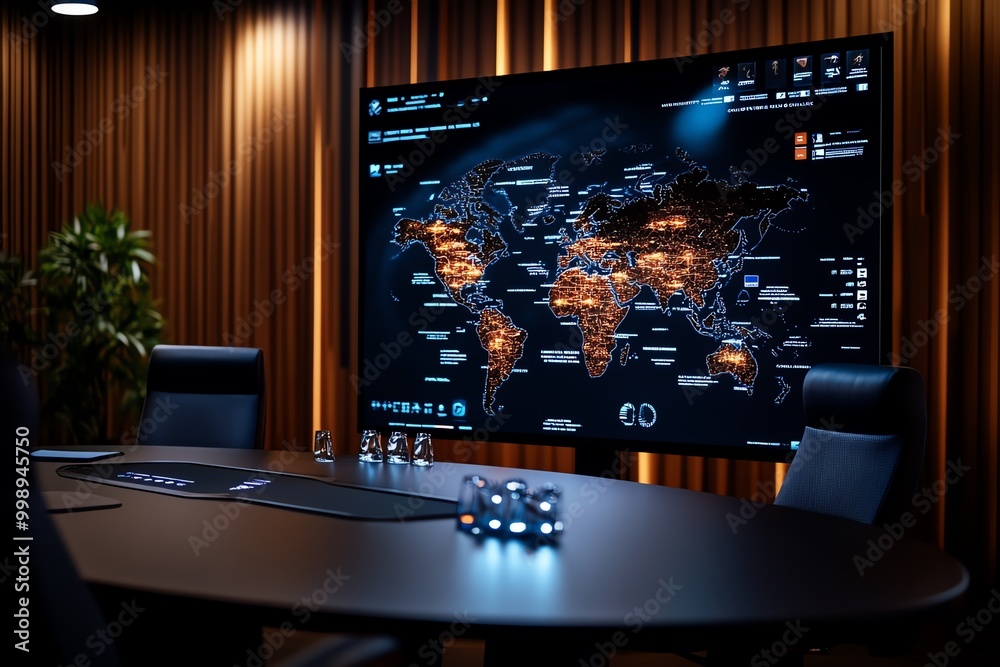 Realistic organizational layout for a multinational company, displayed ...