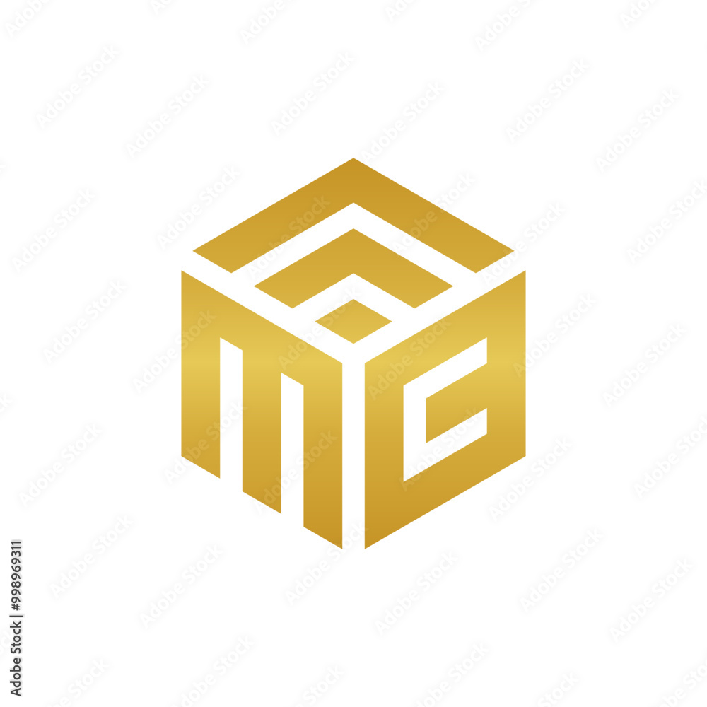 logo sederhana MC CM berwarna emas, cocok untuk perusahaan yang mewah ...