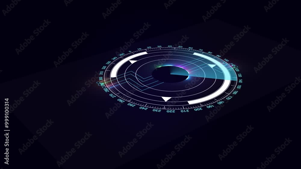 neon radar animation. technology radar scanning Hud animation ...
