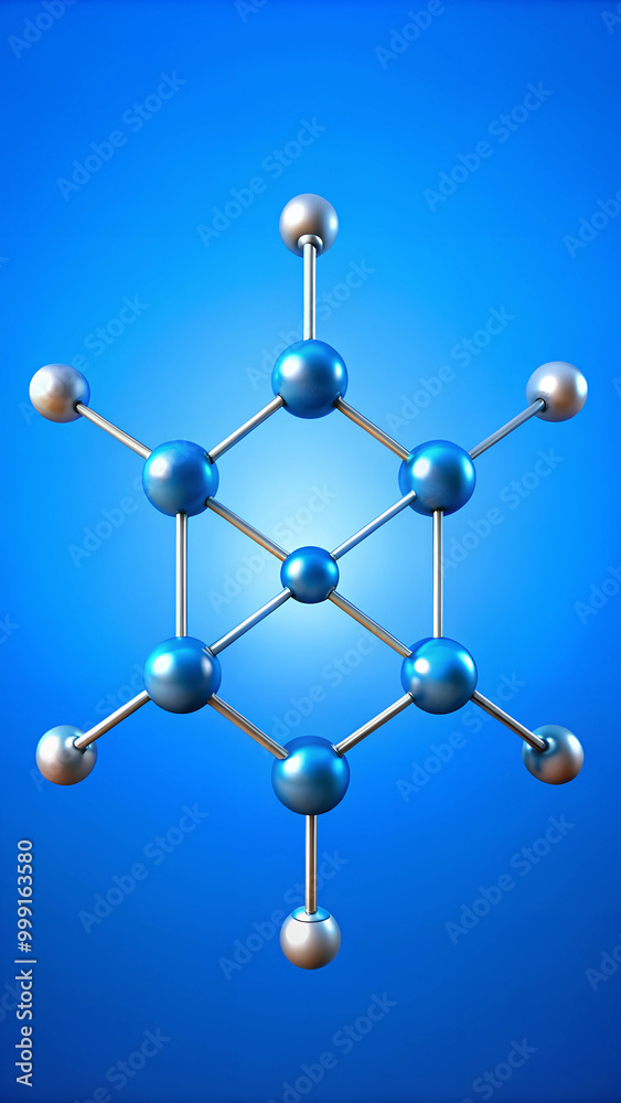 ภาพประกอบสต็อก Sodium iodide nai molecule. Simple molecular formula ...