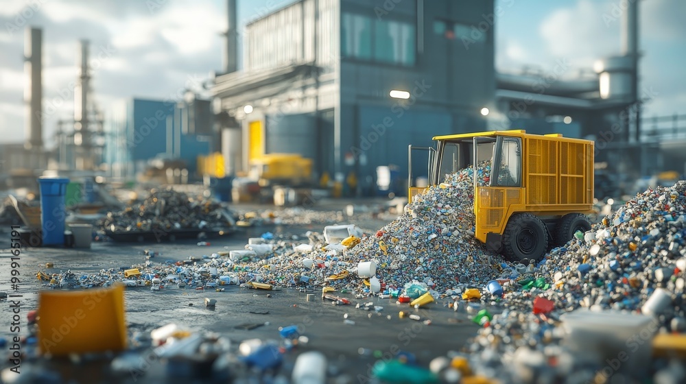 A complete recycling process visualized by the journey of materials ...