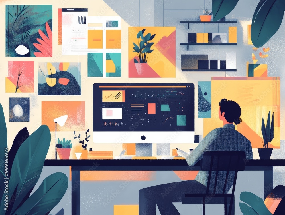 A creative design process where AI assists in generating multiple ...