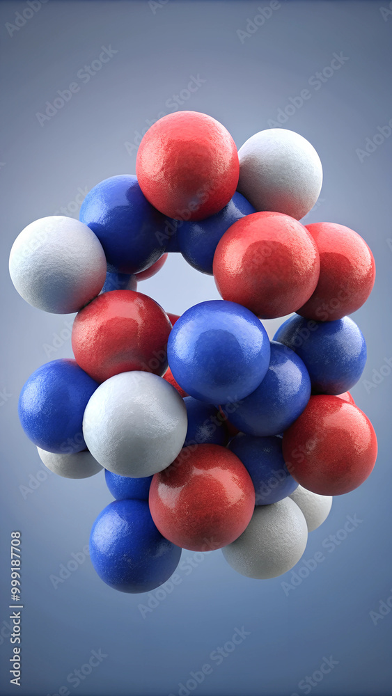 Potassium iodide, rotating 3D model of antithyroid agents, seamless ...