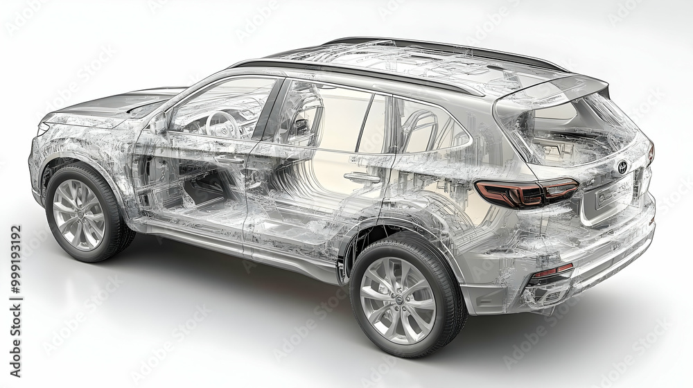 Transparent SUV - See Through Car Design - Automotive Technology Stock ...
