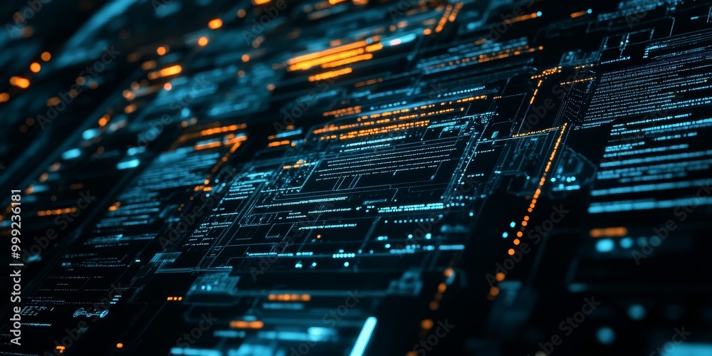 A Computer Screen Featuring Complex Ai Algorithms Displaying Lines Of Code And Data Flowcharts