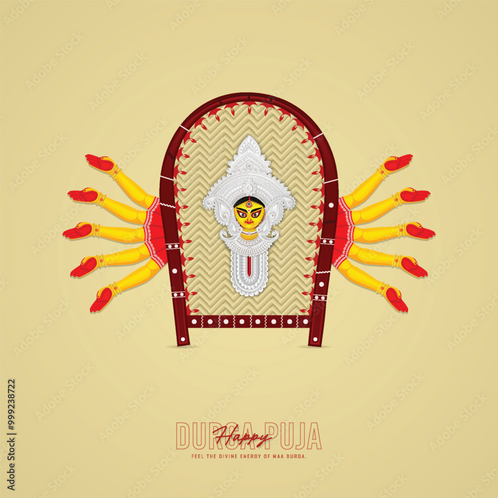 Happy Durga Puja, Goddess Durga, Maa Durga Face, Durga Puja Poster ...