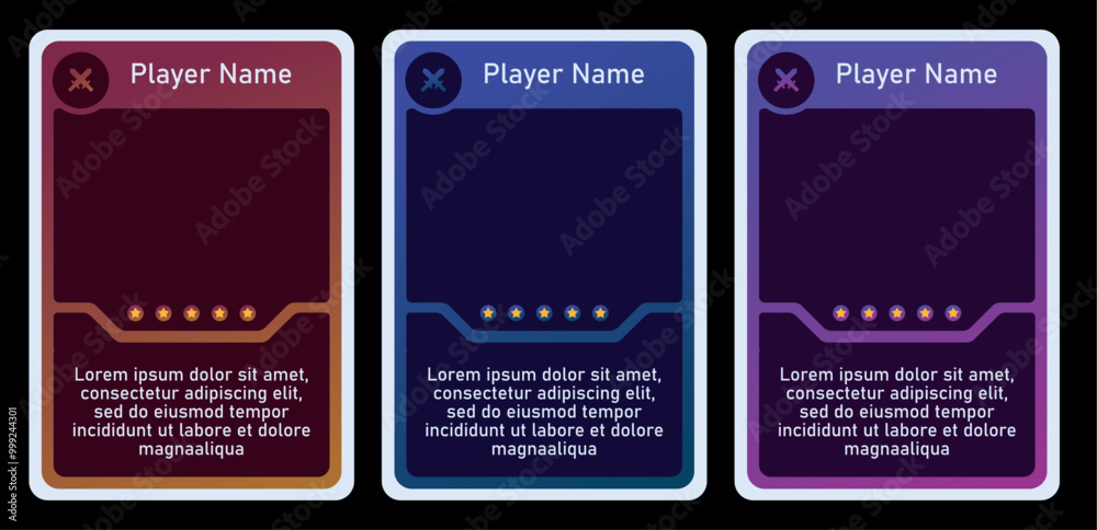 game card frame template with soft gradation. for card frame template ...