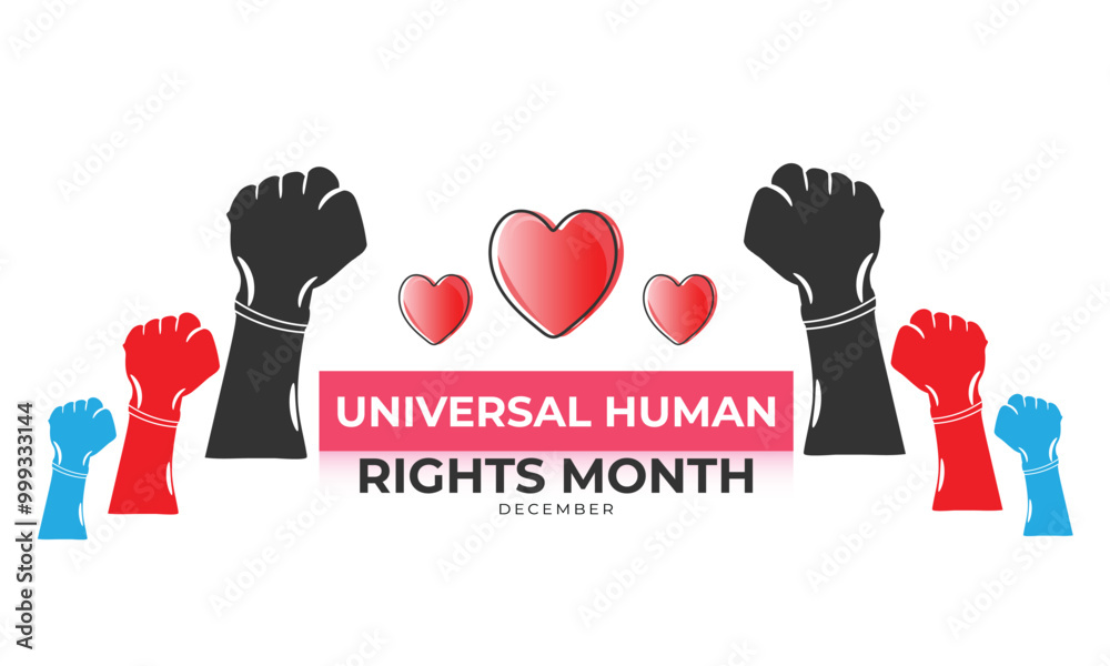 Universal human rights month. background, banner, card, poster ...