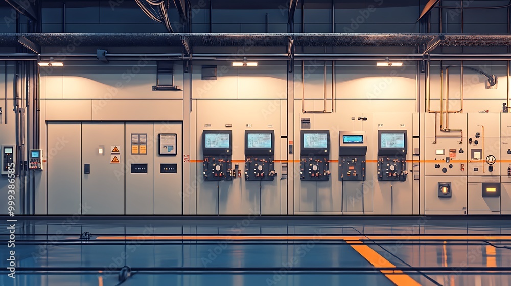 An illustration of emergency electrical shutdown procedures ...