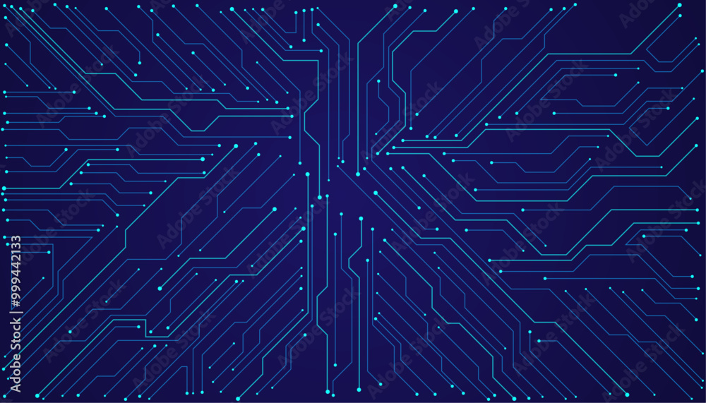 Vector illustration fantastic digital technology. Technology lines ...