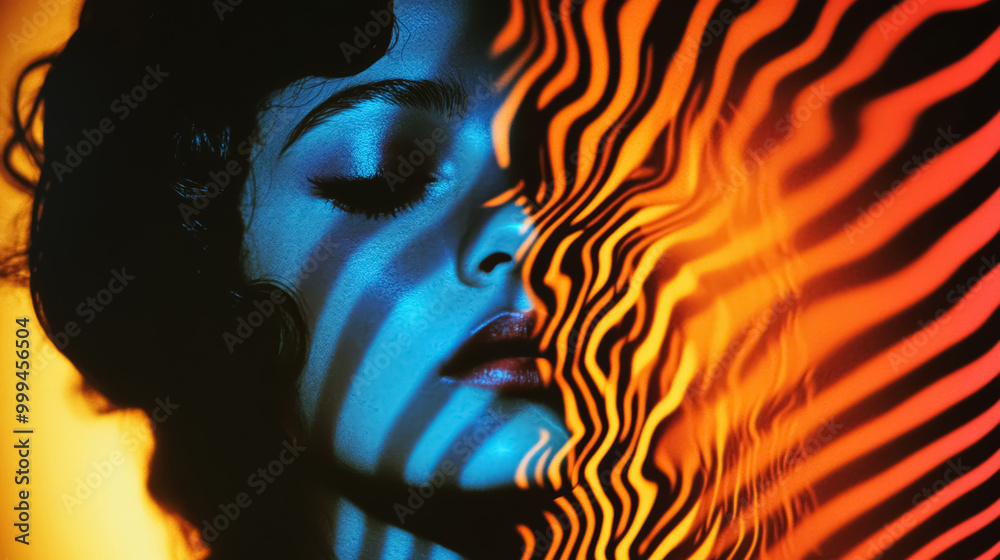 Video projection of analog distorted image projected onto a ...