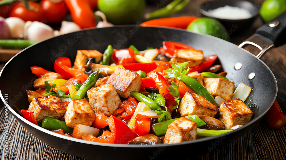 A fresh vegetable stir-fry with tofu is a low-calorie, nutrient-dense ...