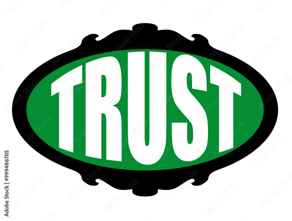 "Trust" - A visual representation of confidence and reliability ...