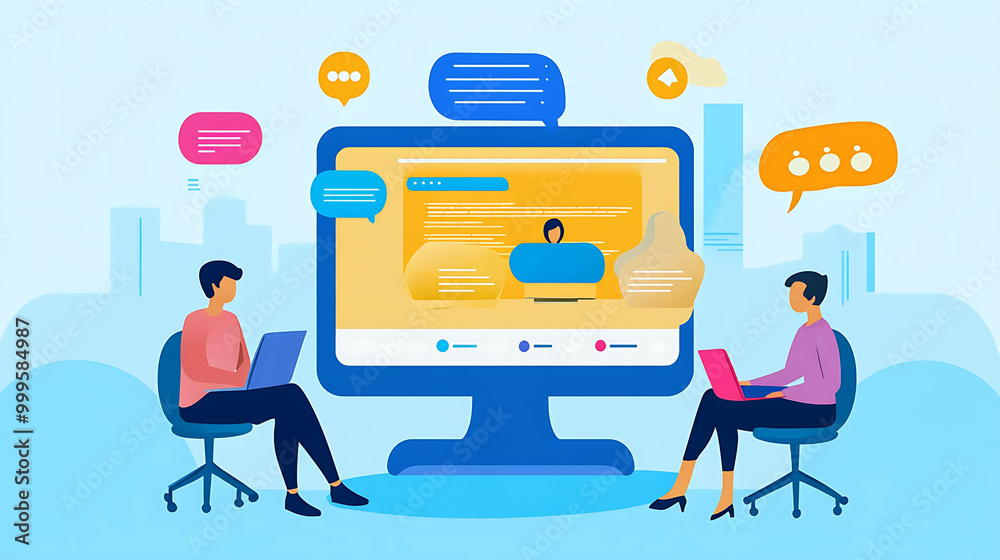 A group of people are participating in a video conference or online ...