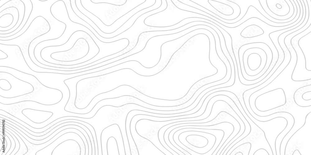 Vector abstract Topography map crave white and black wave doodle line ...
