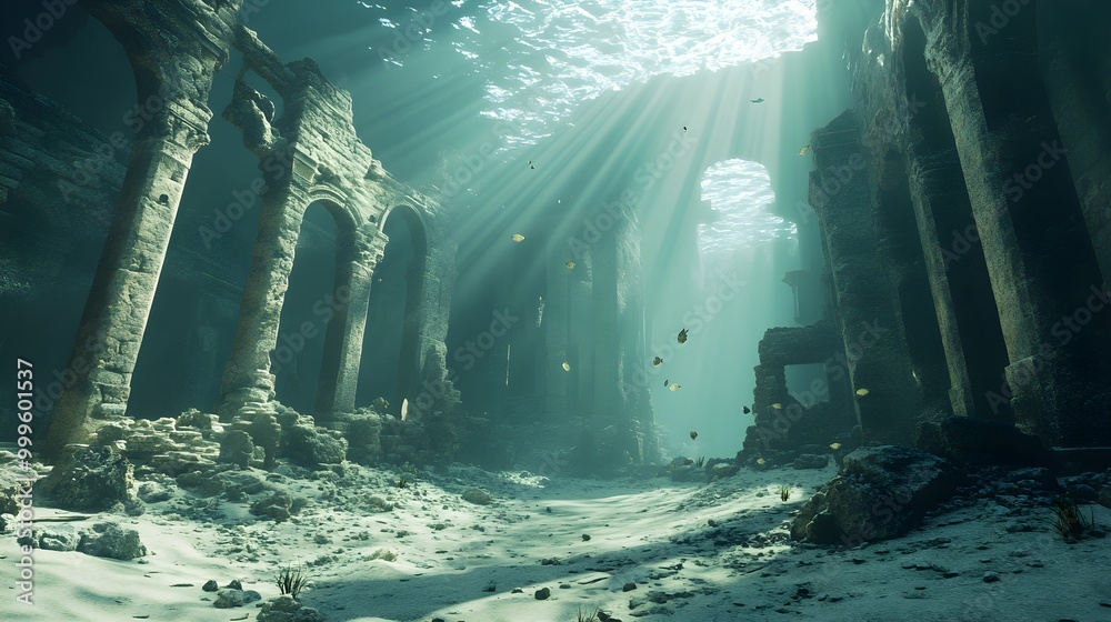 An immersive underwater visualization of a forgotten ancient city ...