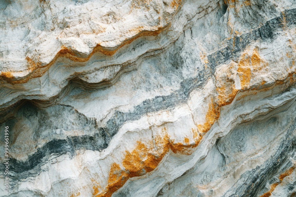 Abstract Geologic Formation: Textured Cliff with Detailed Surface ...