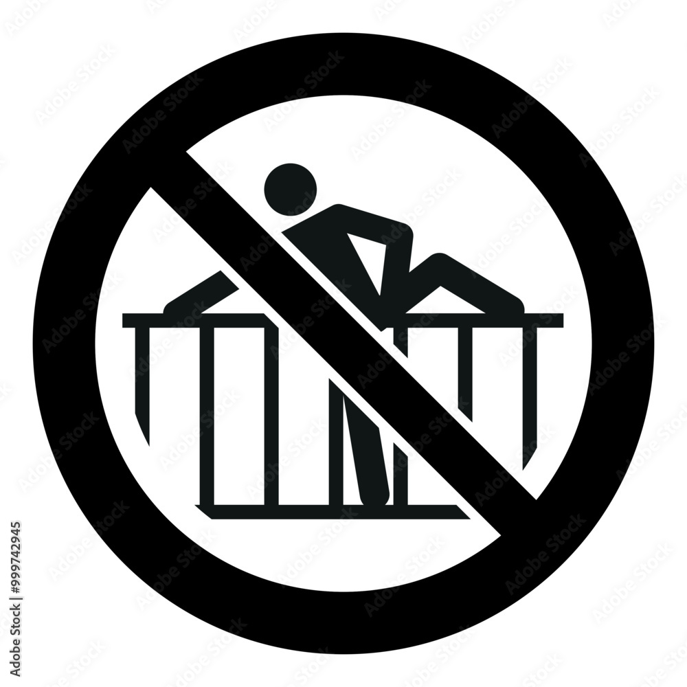 ISO prohibition safety signs symbol and pictogram only_do not cross ...