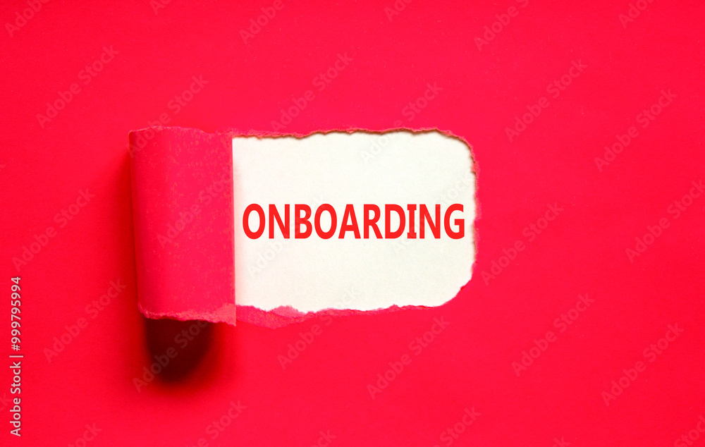 Onboarding success symbol. Concept word Onboarding on beautiful white ...