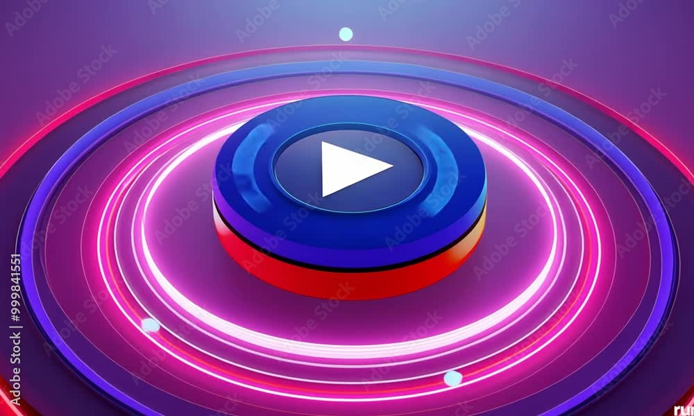 Stylish Design of a Play Button, Featuring a Modern and Sleek Aesthetic ...