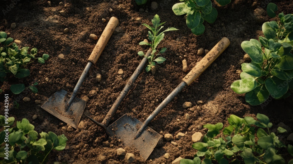 Cultivation tools, such as hand cultivators and hoes, designed for ...