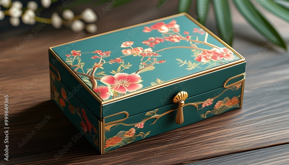 High-resolution 8K folding box showcasing intricate packaging design ...