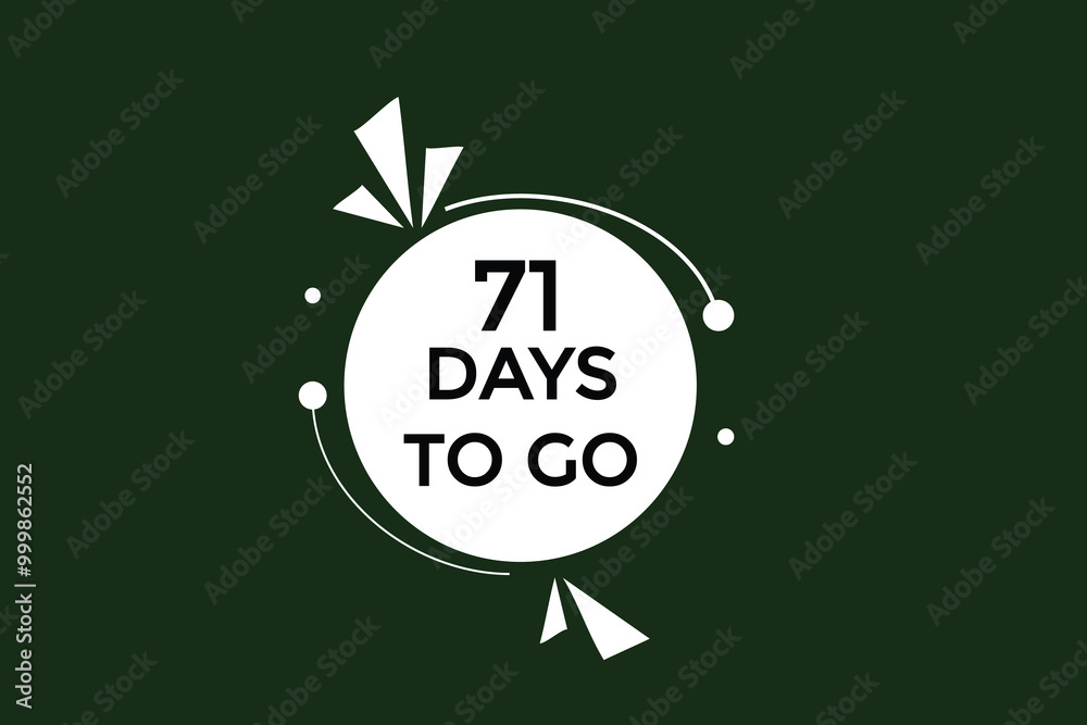 71 days to go, icon, stile, timer, countdown, clock, time, background ...