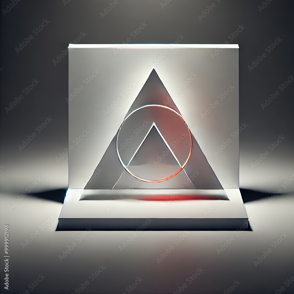 minimalistic concept art image that features clean, simple lines with a ...