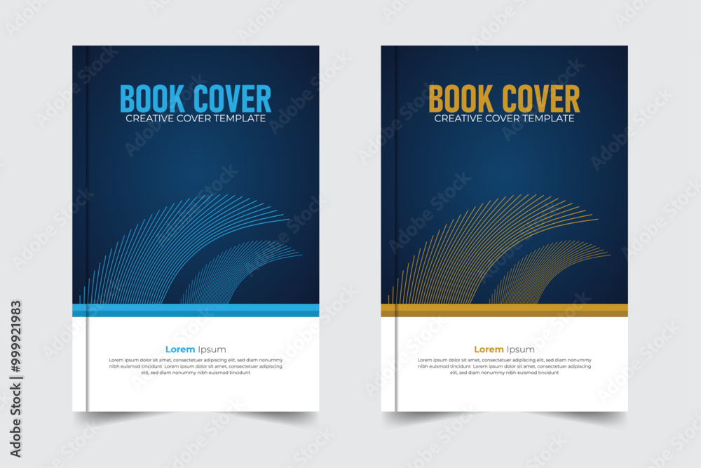 Dark gradient blue color background book cover design. 6 inch width 9 ...