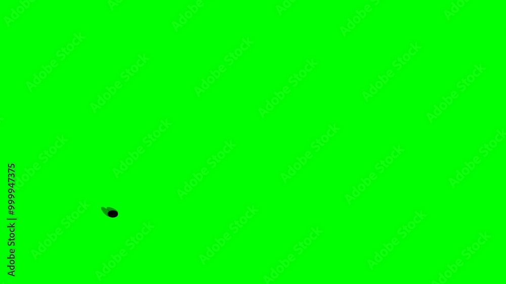 2d animated character of flying up and down and shaking insects, flies ...