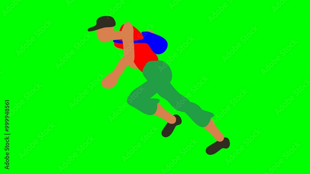 2d animated character of character of thief and policeman, thief with ...