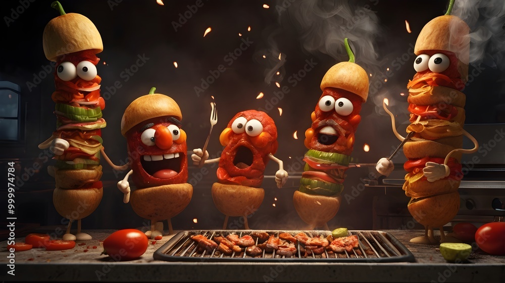 The Terry the Tomato, Bella the Bell Pepper, Meaty Mike, Ollie the ...