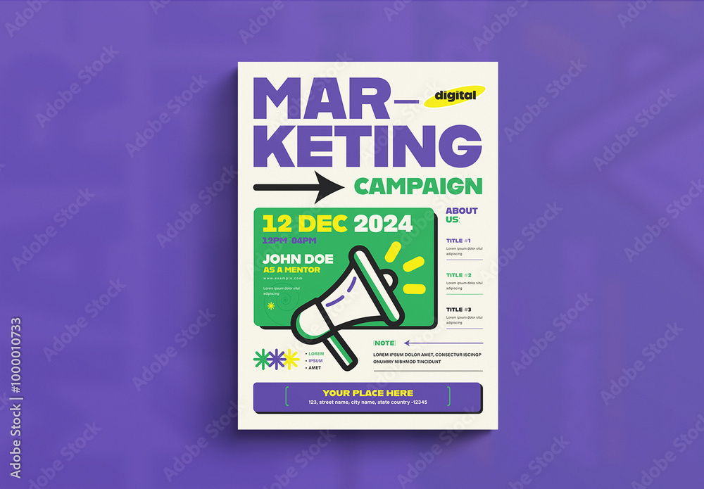 Marketing Campaign Flyer Template Stock Template | Adobe Stock