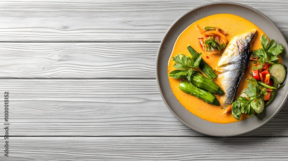 Gaeng Som Sour Curry with Fish and Fresh Vegetables - Exquisite Thai ...